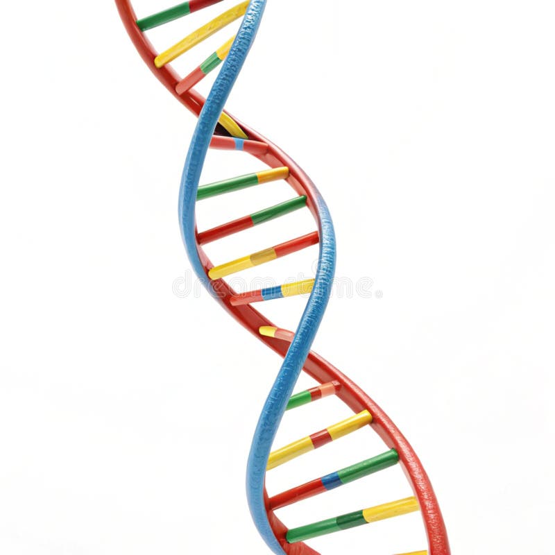 DNA Helix Illustration Isolated on White Background Stock Illustration ...