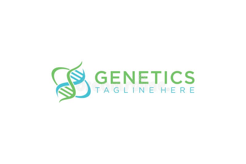 DNA Helix Logo Template. Genetics Vector Design. Biological ...