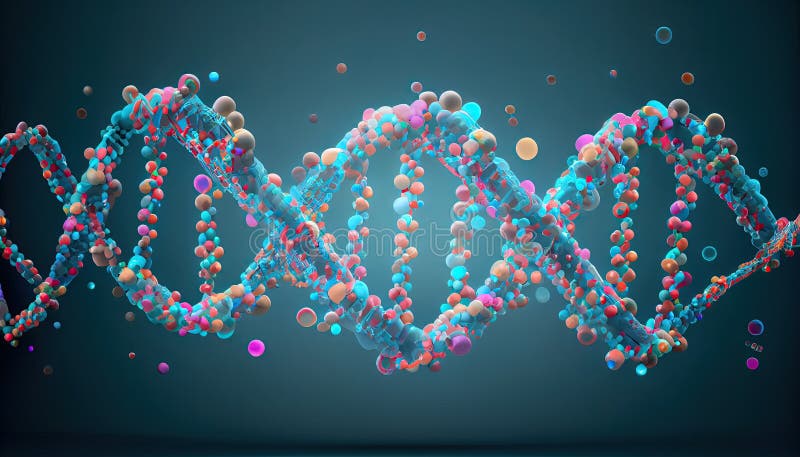 DNA Helix Molecule Atom Abstract Structure Science Medical Background ...