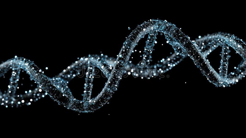 Dna Structure Illustration with Bright Background Stock Illustration ...