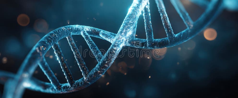 The DNA Helix Representing the Building Blocks of Life and Genetics..AI ...