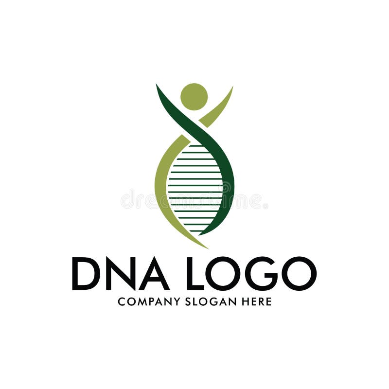 DNA Helix Scientific Laboratory Vector Logo Design Stock Illustration ...