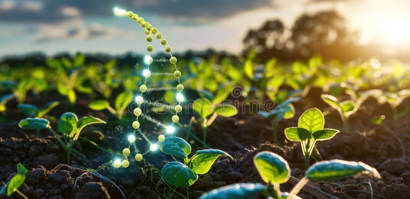 Glowing Seedlings Field Sunset Stock Photos - Free & Royalty-Free Stock ...