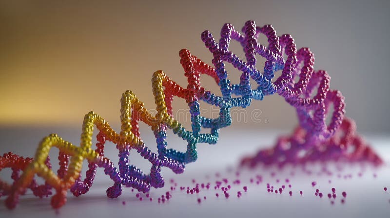 Dna Helix Stability Visualized through Base Pair Stacking Stock ...
