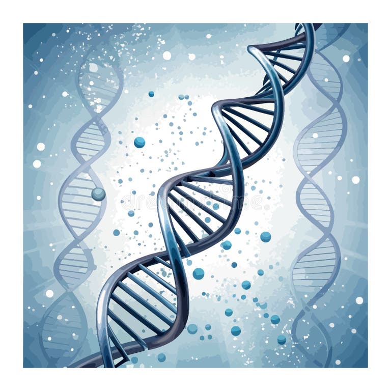DNA Helix Vector Illustration Background Stock Vector - Illustration of ...