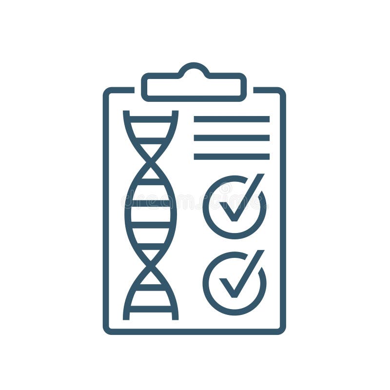 DNA Heredity Test Result. Document with Genetic Analysis Report Stock ...