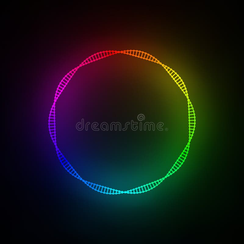 DNA-het Palet Van De Vormkleur Stock Illustratie - Illustration of ...