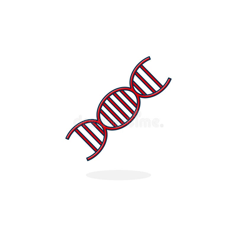 DNA Icon Cartoon Style Illustration Stock Vector - Illustration of icon ...