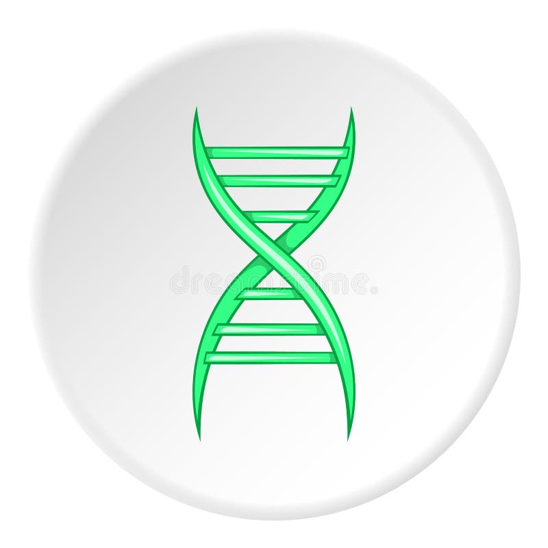 DNA icon, cartoon style stock vector. Illustration of evolution - 79165183