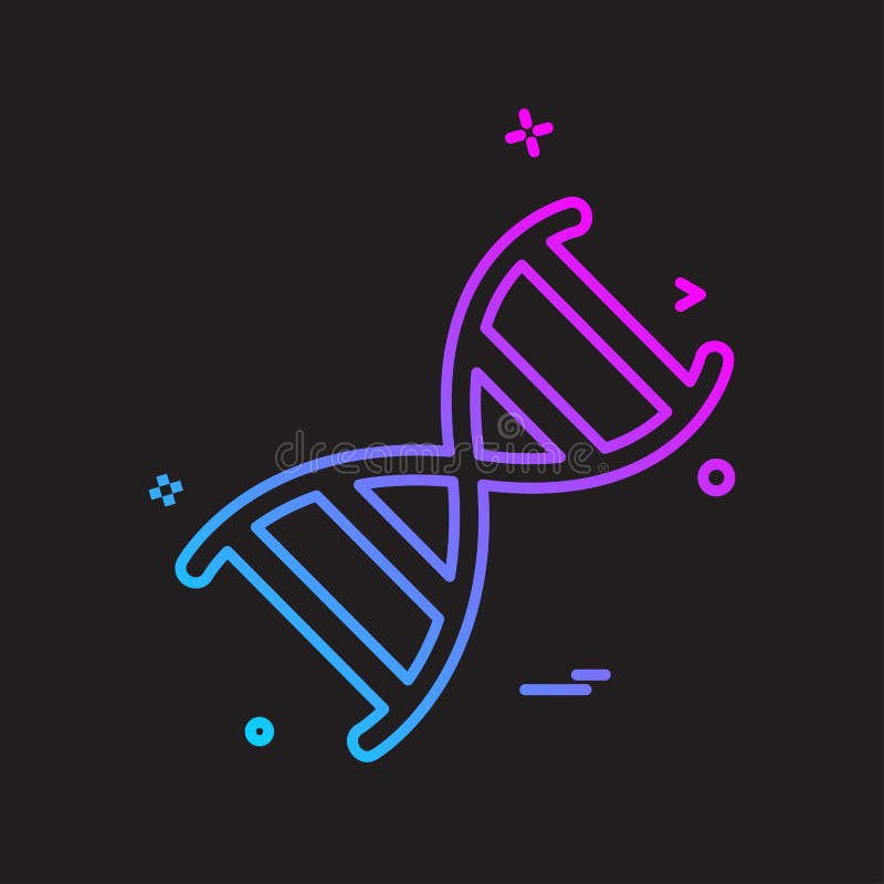 DNA icon design vector stock vector. Illustration of atom - 132402927