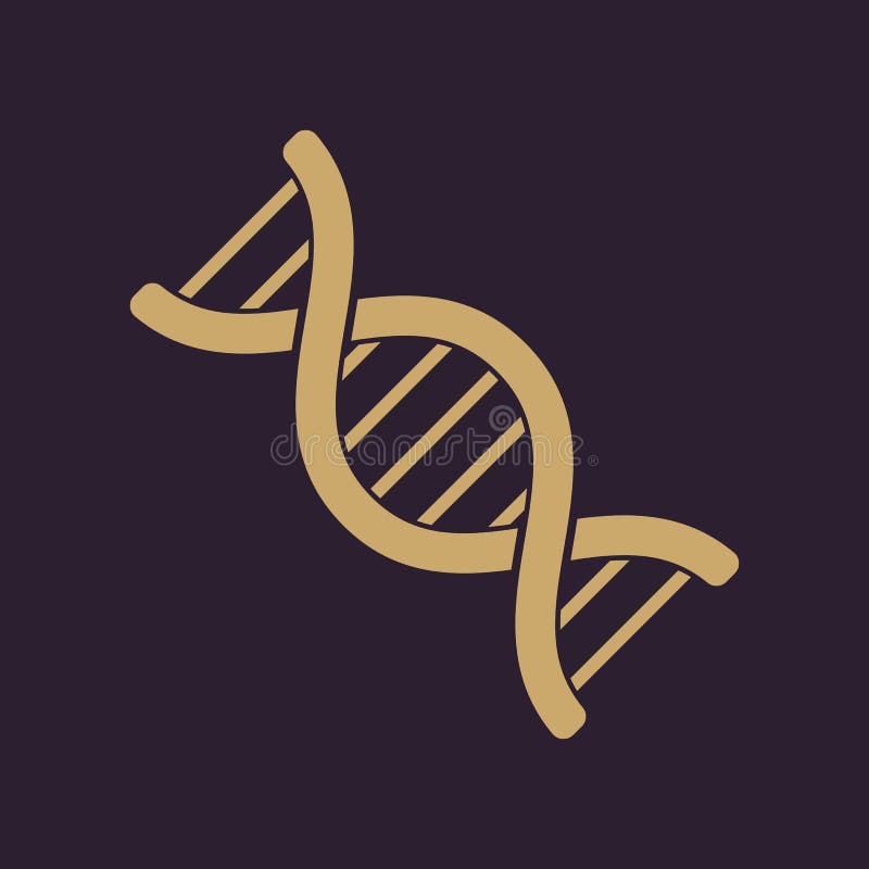 DNA, Genetic Symbol - People, Man and Woman Icon Stock Vector ...