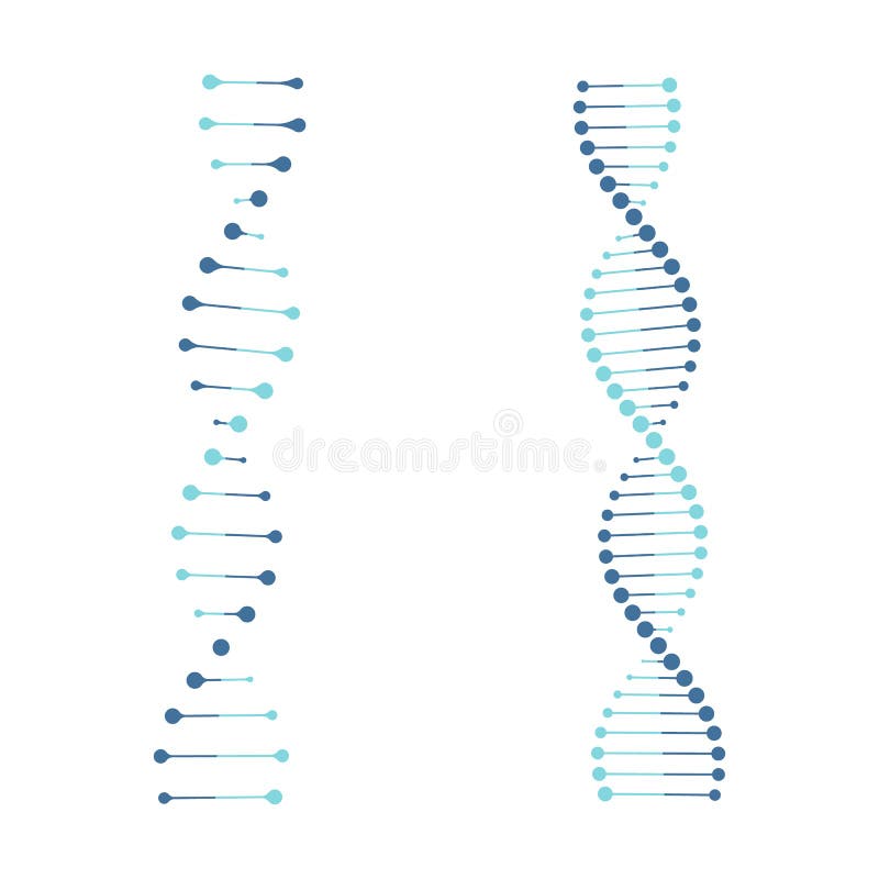 Dna icon set simple design stock illustration. Illustration of ...