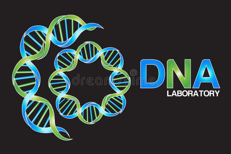 DNA Icon Symbol Logo Vector Image Stock Vector - Illustration of ...