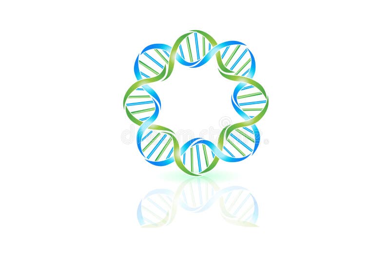 DNA Icon Symbol Logo Vector Image Stock Vector - Illustration of ...