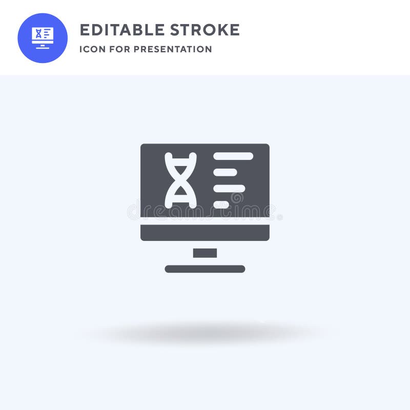 Dna Icon Vector, Filled Flat Sign, Solid Pictogram Isolated on White ...