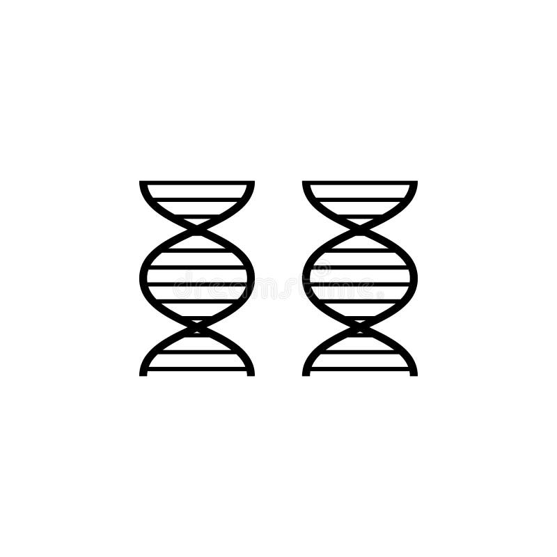 DNA Icon, DNA Icon Vector, in Trendy Flat Style Isolated on White ...
