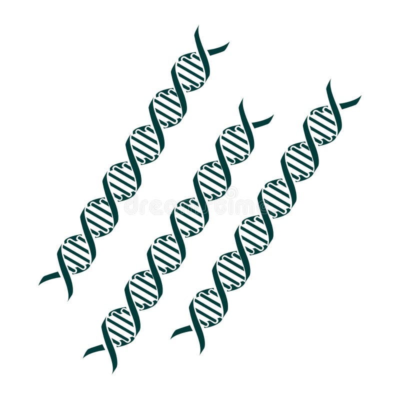 DNA Icon on a White Background, Vector Illustration Stock Vector ...