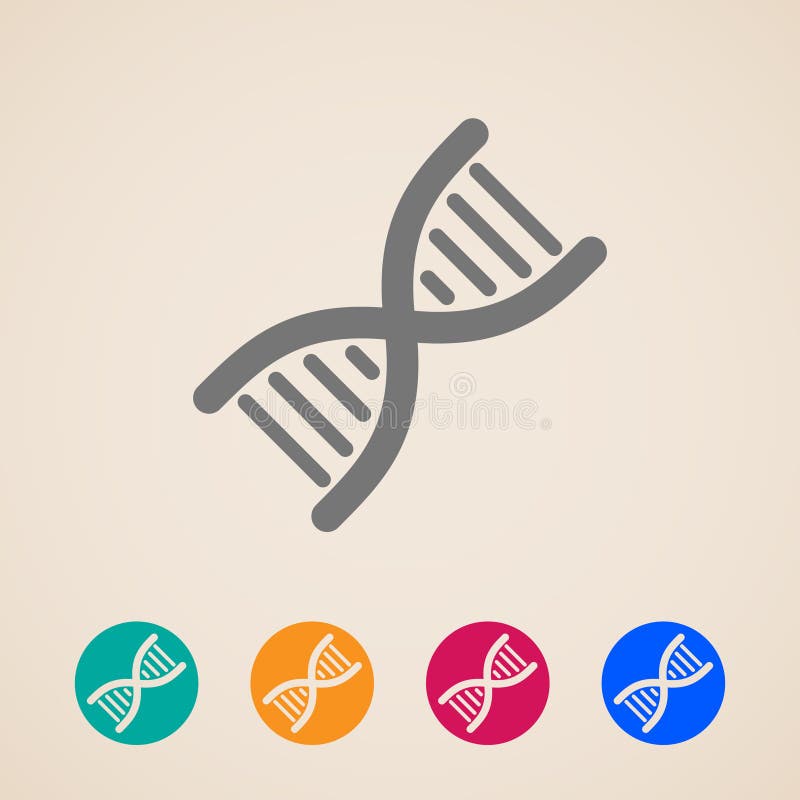 DNA icons stock vector. Illustration of chain, button - 34853452