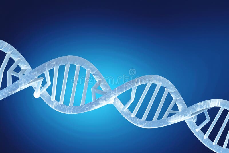 DNA. Illustration of the Molecular Structure of DNA Strands of Human ...