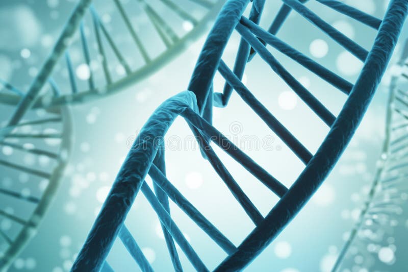 DNA. Illustration of the Molecular Structure of DNA Strands of Human ...
