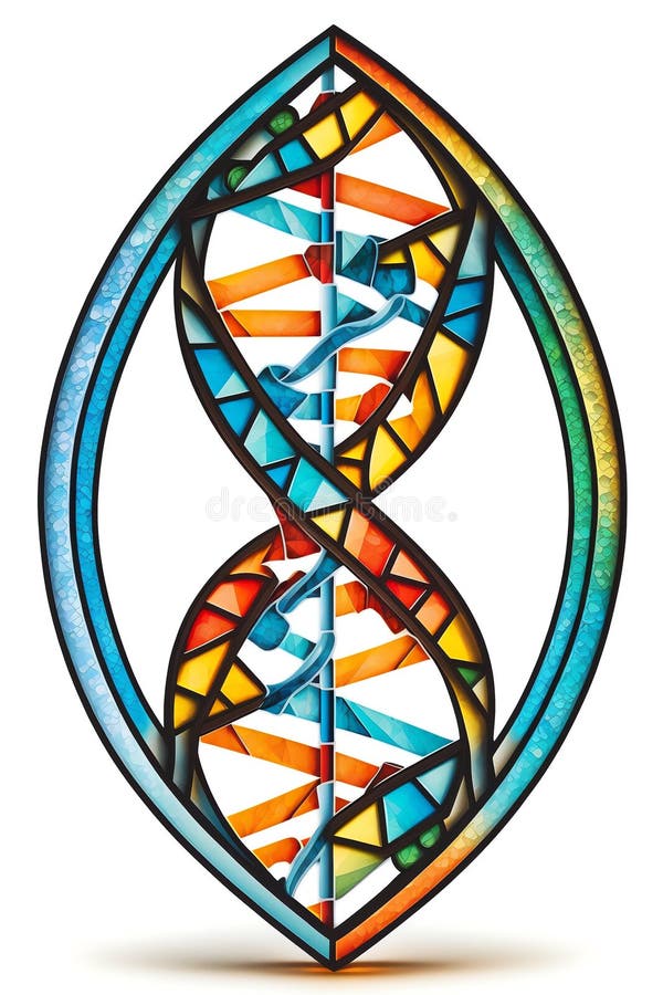 DNA Illustration in White Background Stock Illustration - Illustration ...