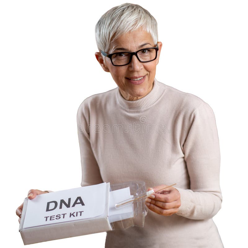 DNA Kit Test at Home. Isolated, Transparent Background Stock Photo ...