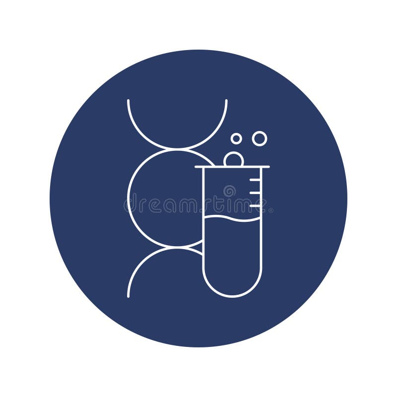 DNA lab research icon stock vector. Illustration of scientific - 237037914
