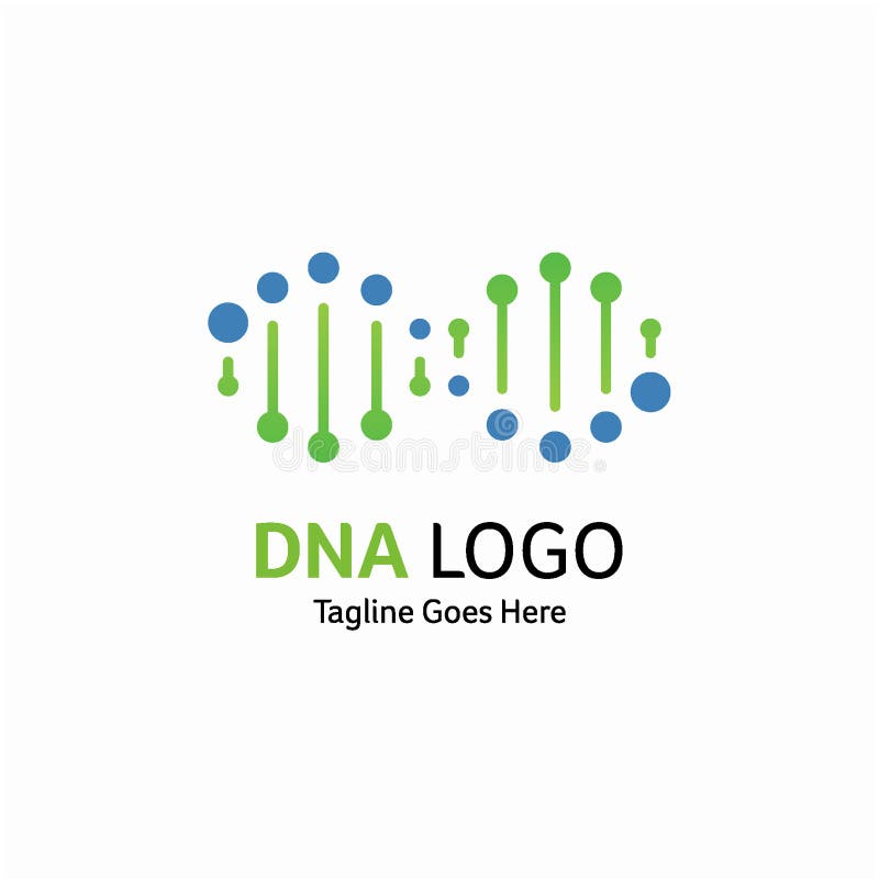 DNA Logo Design Concept for Healthcare or Science Logo Template Stock ...