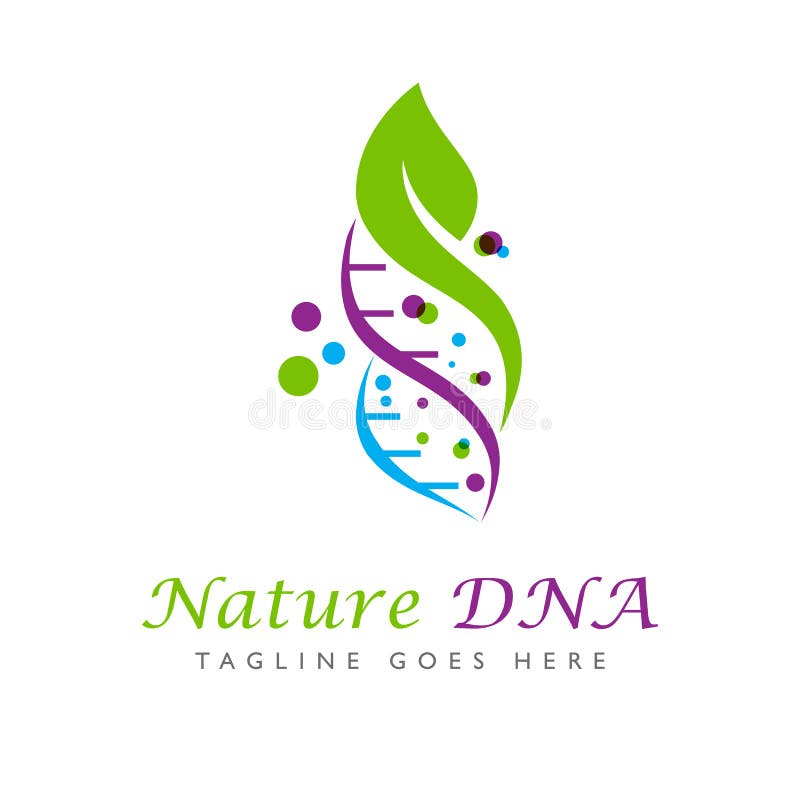 DNA Logo Illustration Vector Template Stock Vector - Illustration of ...