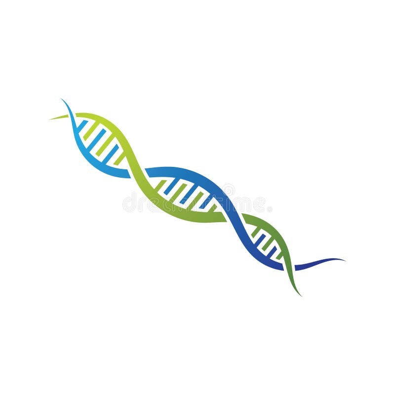 Dna Logo Vector Illustration Template Stock Vector - Illustration of ...