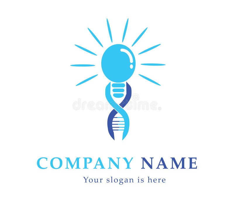 DNA Logo Vector, Template, Science Icon Stock Illustration ...
