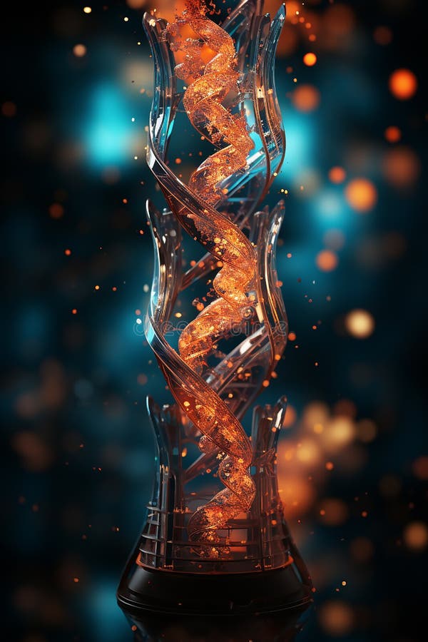 DNA medical background stock illustration. Illustration of helix ...