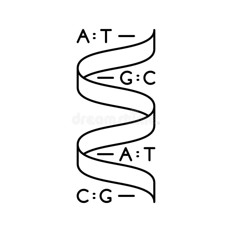 Dna Medical Symbol Icon Vector Stock Vector - Illustration of chemistry ...