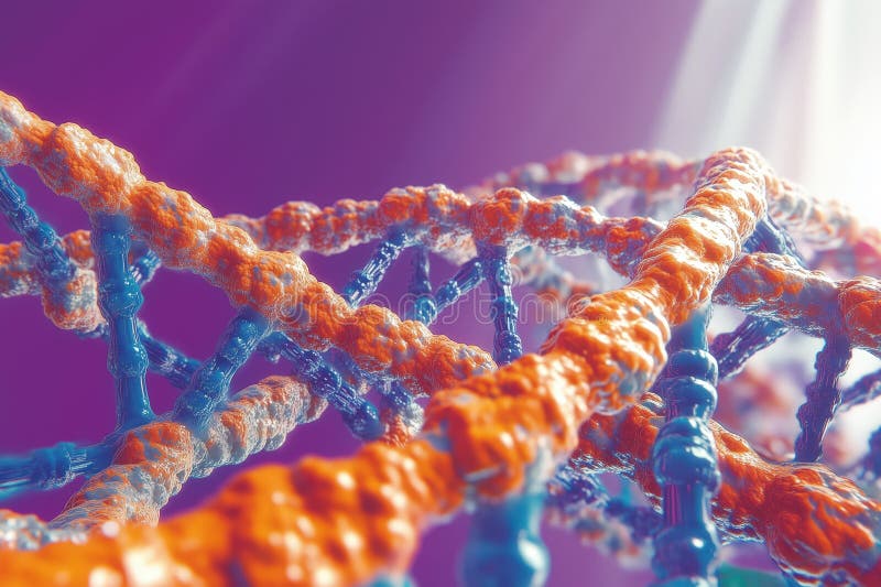 DNA and microorganisms. stock photo. Image of double - 366602058