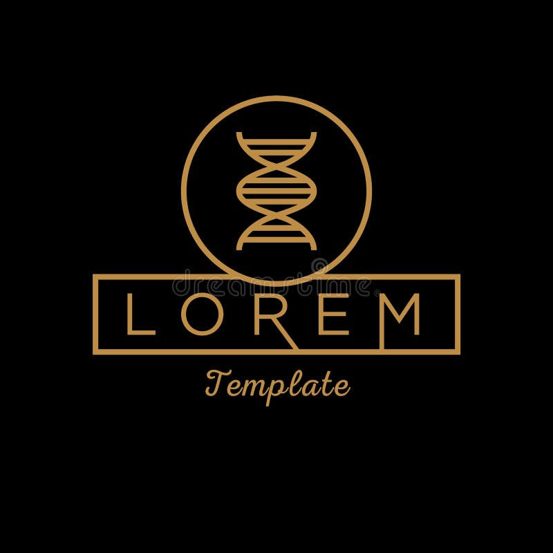 DNA Minimal Sign Vector Design Stock Vector - Illustration of icon ...