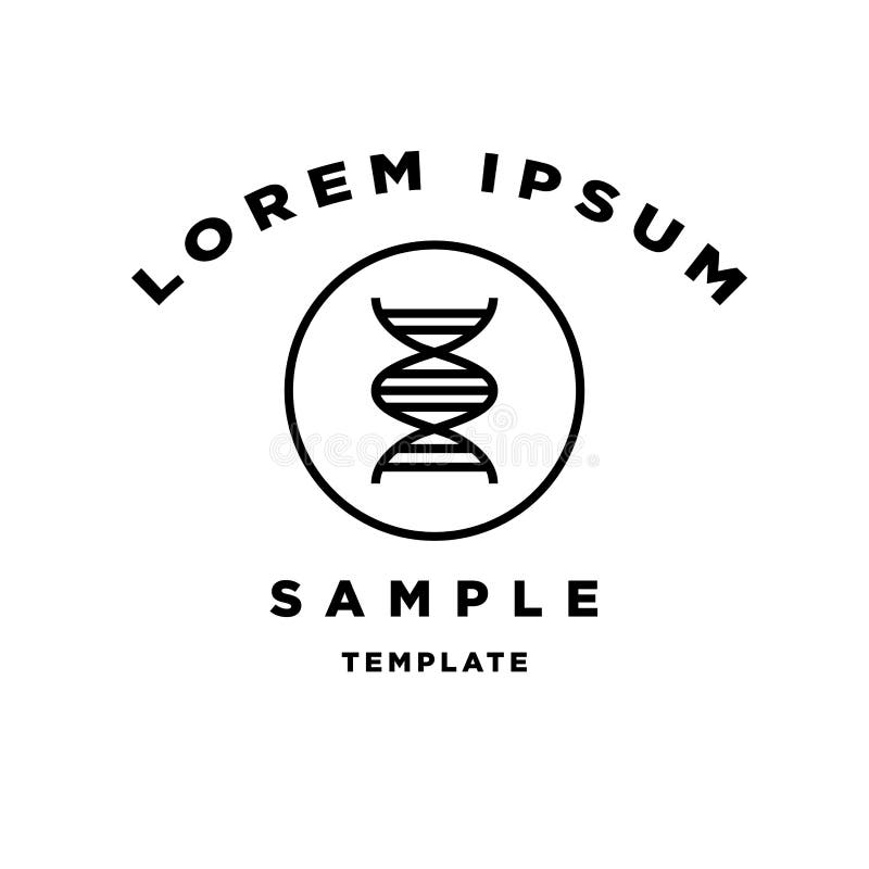DNA Minimal Sign Vector Design Stock Vector - Illustration of ...