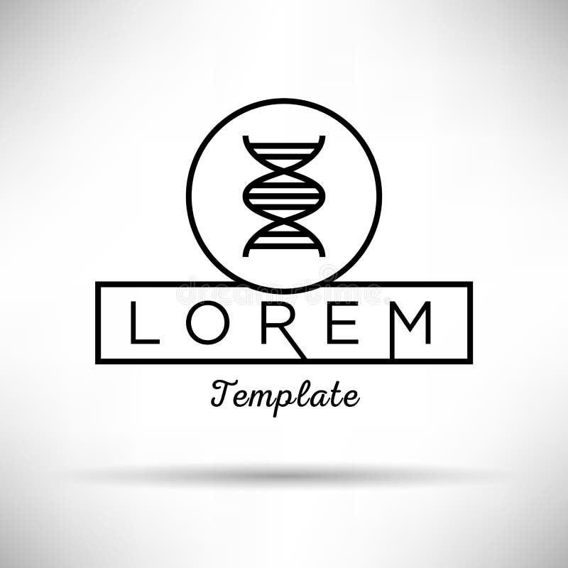 DNA Minimal Sign Vector Design Stock Vector - Illustration of graphic ...