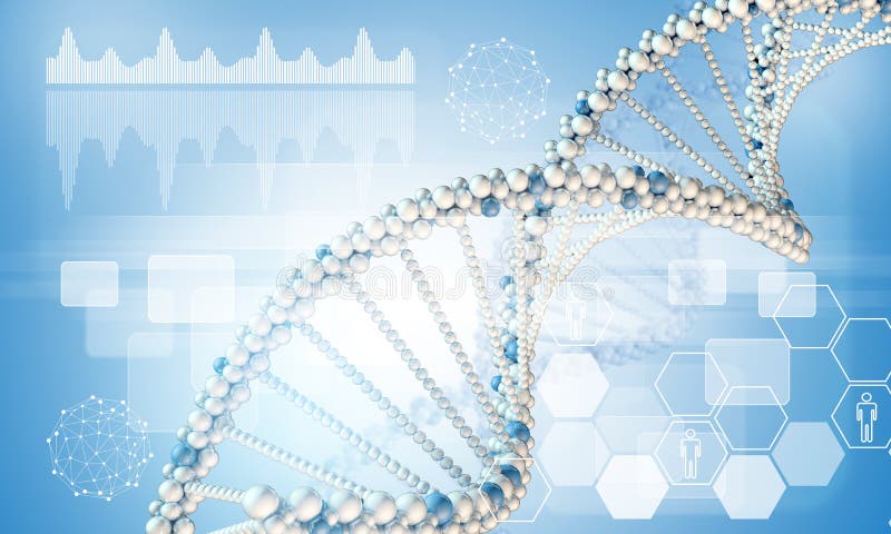 DNA model stock illustration. Illustration of background - 45039149