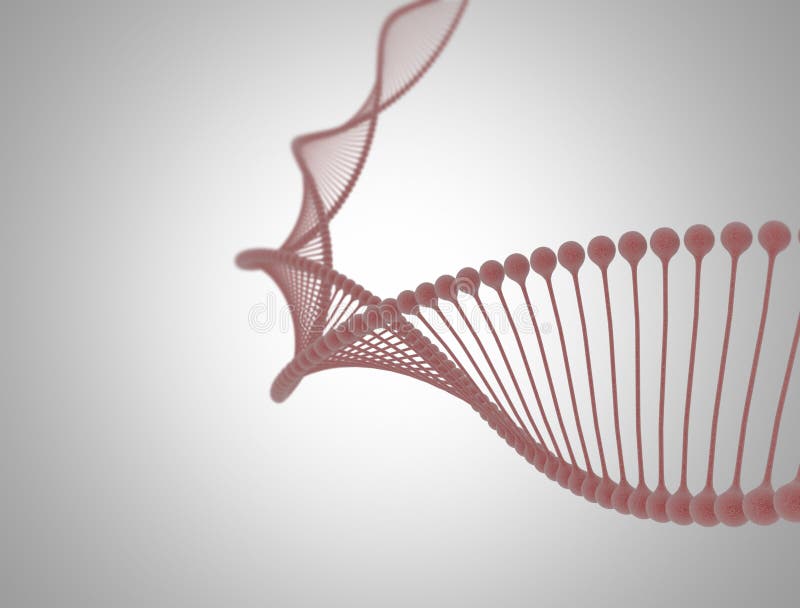 DNA Model Science Background Stock Illustration - Illustration of model ...