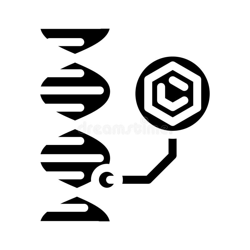 Dna Molecular Structure Glyph Icon Vector Illustration Stock Vector ... Dna Molecular Structure Glyph Icon Vector Illustration Stock Vector ...