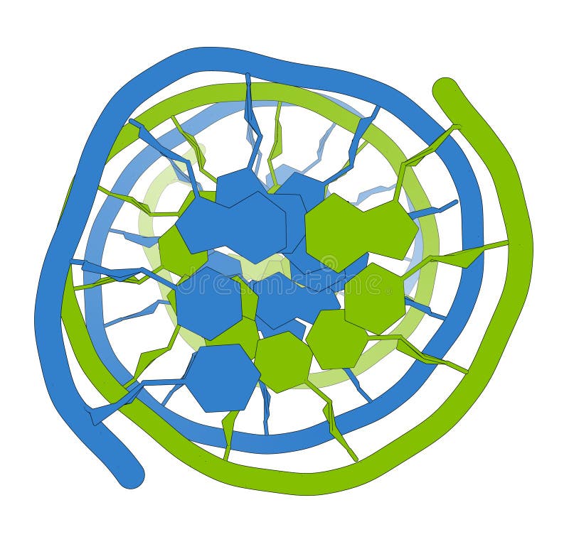 DNA Molecular Structure. Main Carrier of Genetic Information in All ...