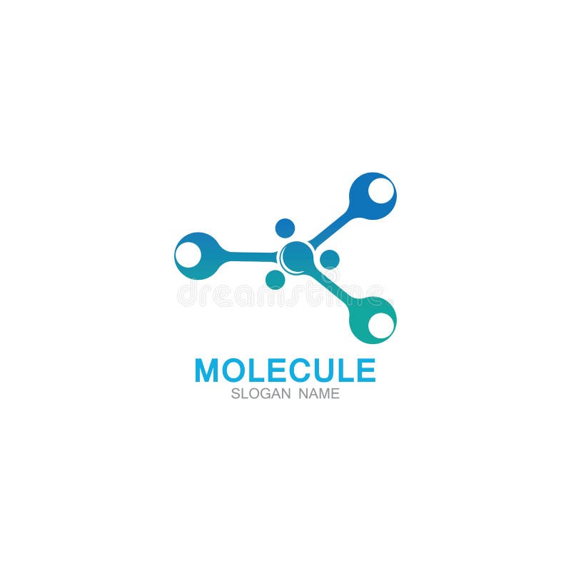 DNA Molecule Atom Logo Abstract Technology Design Vector. Stock Vector ...