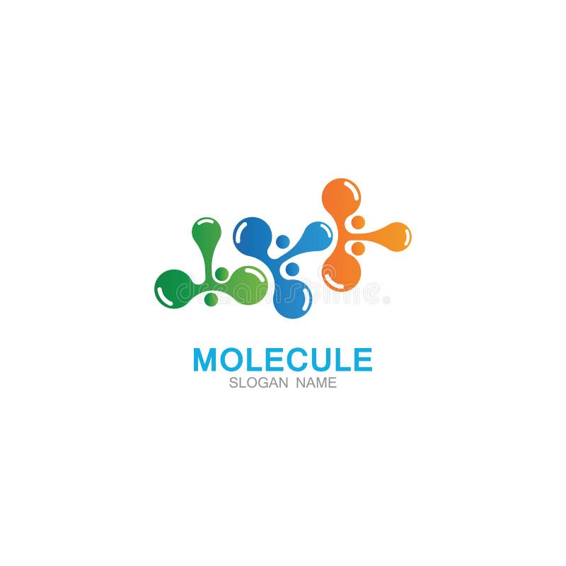 DNA Molecule Atom Logo Abstract Technology Design Vector. Stock Vector ...