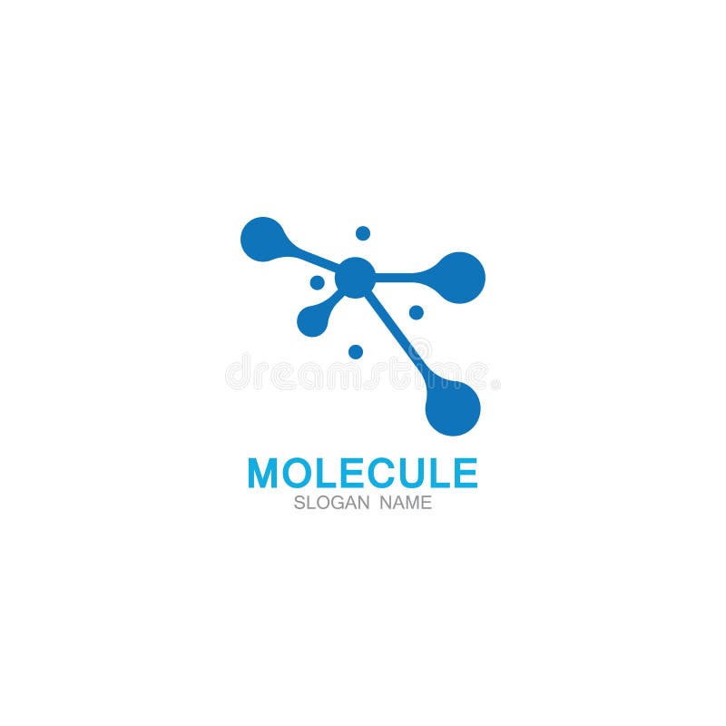 DNA Molecule Atom Logo Abstract Technology Design Vector. Stock Vector ...