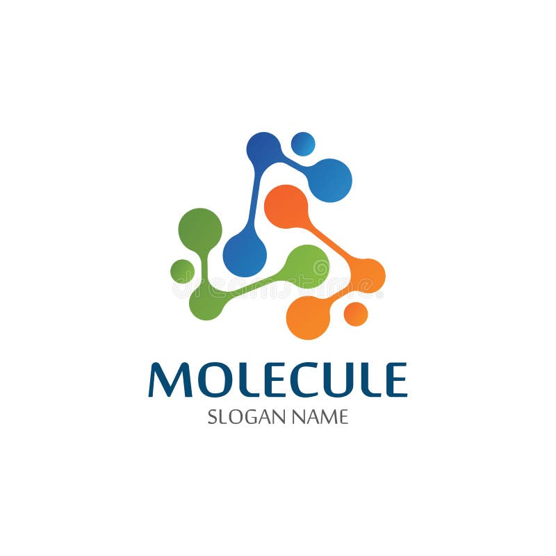 DNA Molecule Atom Logo Abstract Technology Design Vector Stock ...