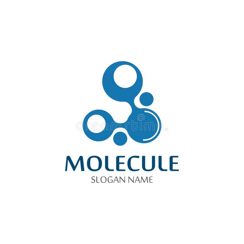 DNA Molecule Atom Logo Abstract Technology Design Vector Stock ...