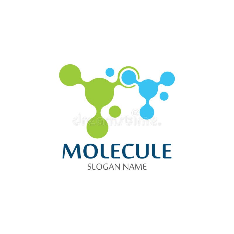 DNA Molecule Atom Logo Abstract Technology Design Vector Stock ...