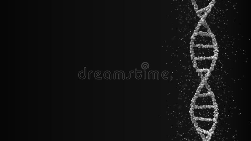 Conceptual 3D Rendering of Gray DNA Molecule Model Stock Illustration ...