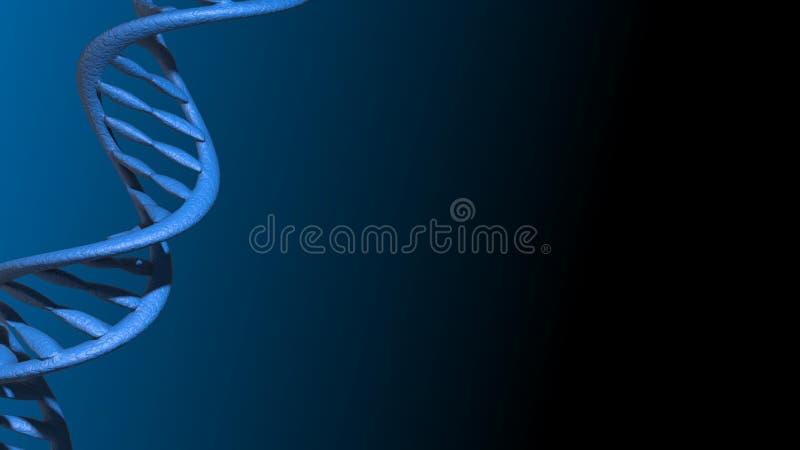 Blue DNA molecule stock illustration. Illustration of chromosomal ...