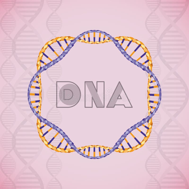 Dna Molecule Circular Structure Stock Vector - Illustration of health ...